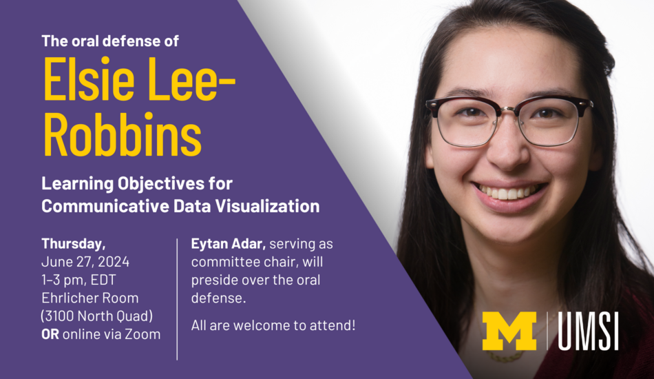 Dissertation defense: Elsie Lee-Robbins | umsi Dissertation defense: Elsie Lee-Robbins | umsi